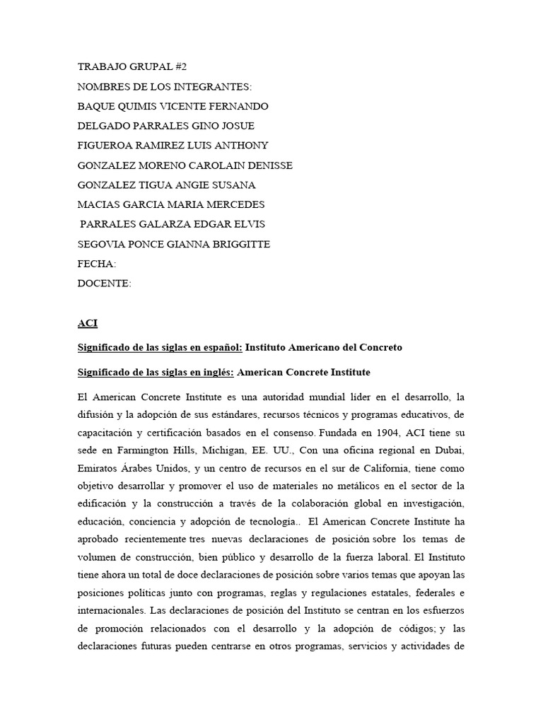 Trabajo Grupal #2 | PDF