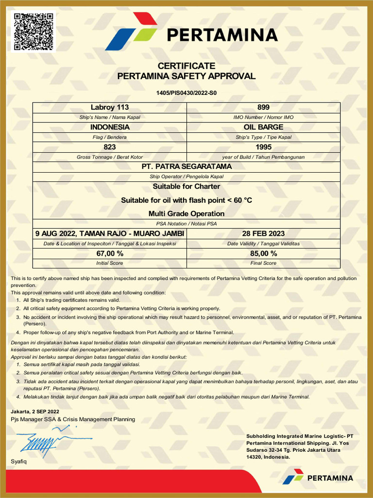 PSA Labroy 113 Ex 28 Feb 2023 | PDF