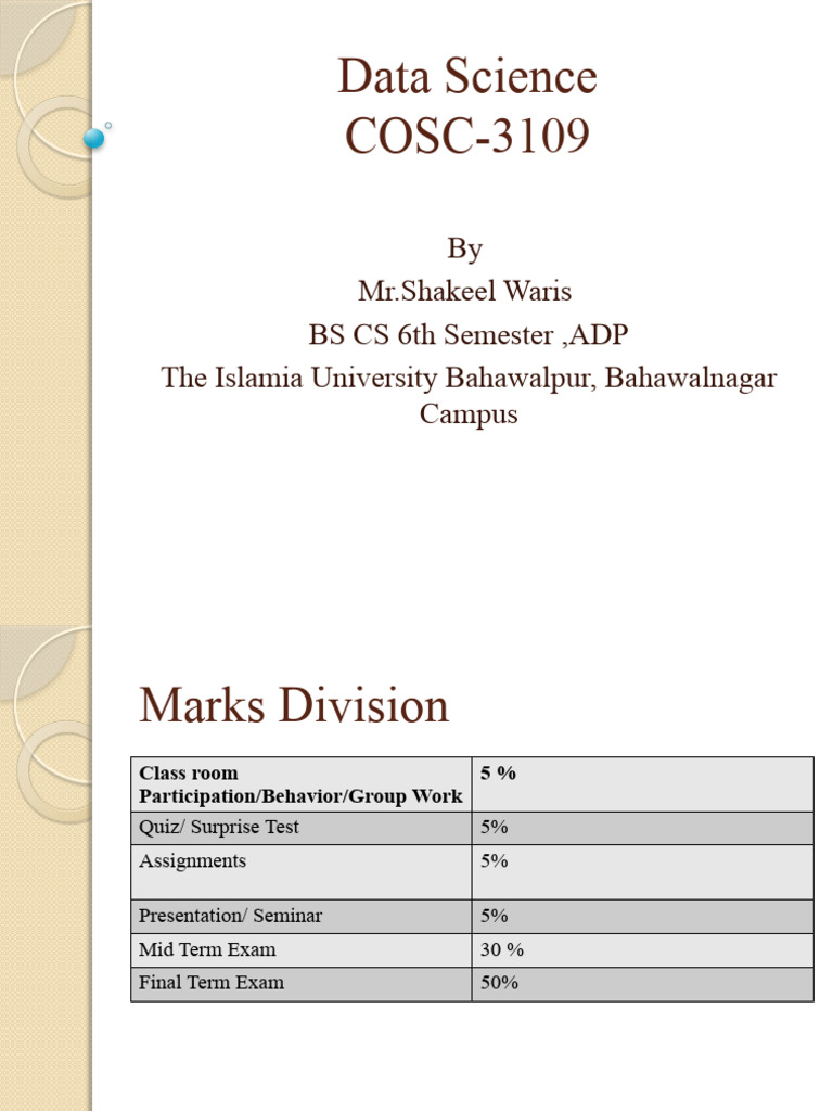 Data Science-Lec 1 | PDF | Data Science | Data