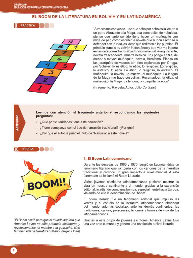 Tema 1 El Boom de La Literatura en Bolivia y en Latinoamérica | PDF ...