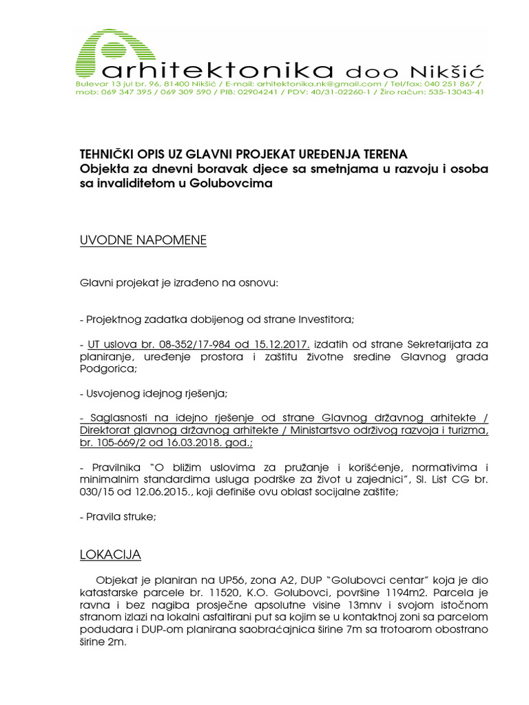 Tehnički Opis 2 | PDF