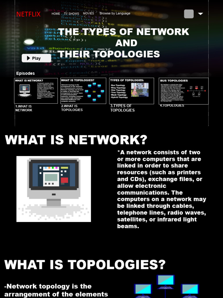 Types of Topologies | PDF | Network Topology | Computer Network