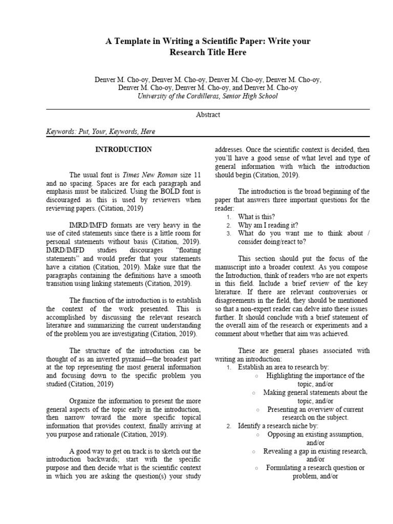 Research Template Journal Type For STEM PROTOTYPE | PDF | Citation ...