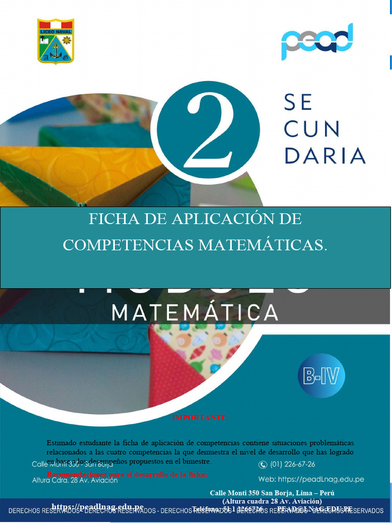 FICHA APLIC 2do SEC IV Bim 2023 | PDF