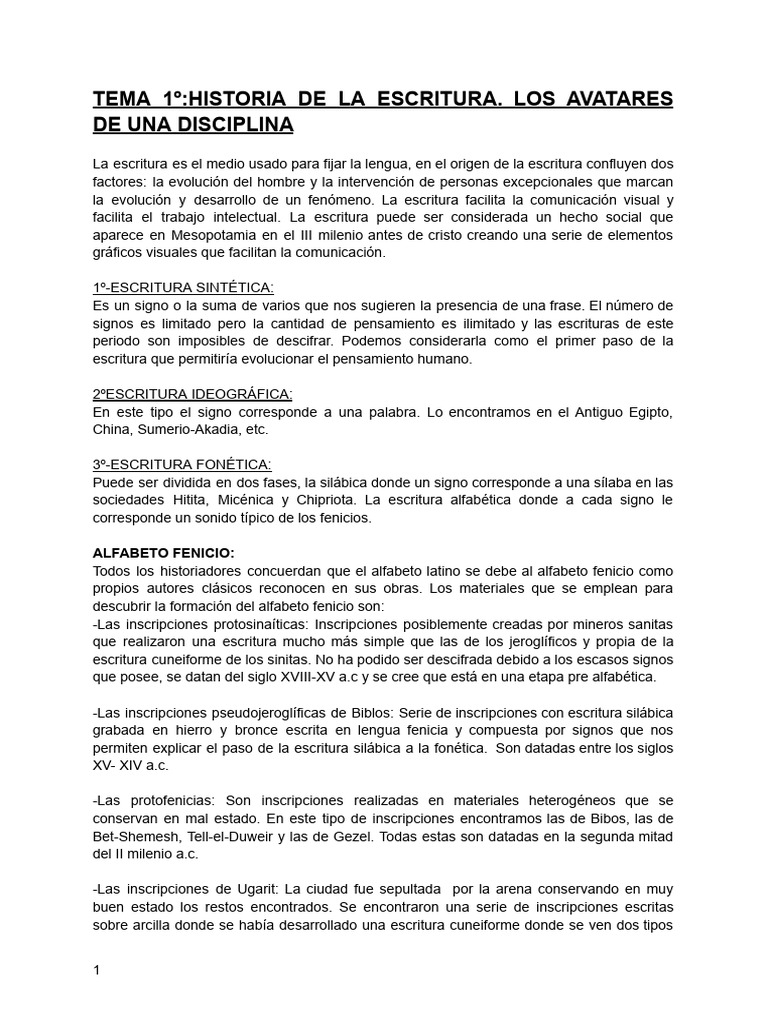 Eb-Historia de Las Formas de Escritura | PDF | Alfabeto griego | Alfabeto