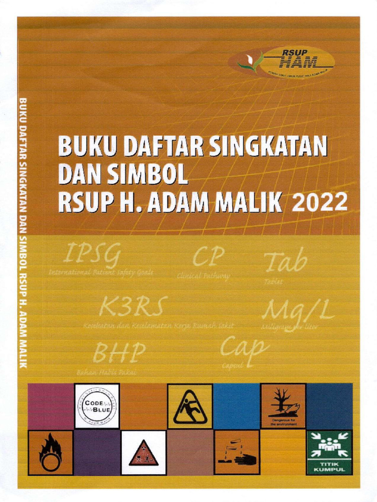 Buku Daftar Singkatan Dan Simbol Rsup H.adam Malik 2022 | PDF