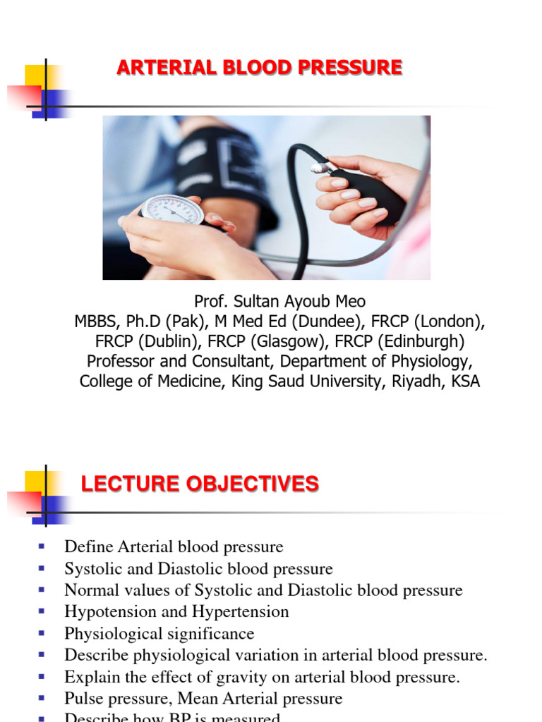 10 - Arterial Blood Pressure | PDF | Blood Pressure | Artery