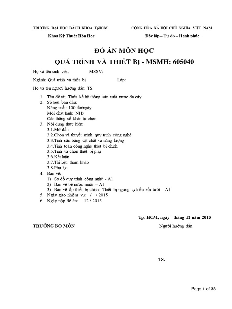 (123doc) Do An Thiet Ke He Thong San Xuat Nuoc Da Cay Nang Suat 100 Tanngay 3 Ban Cad PDF | PDF