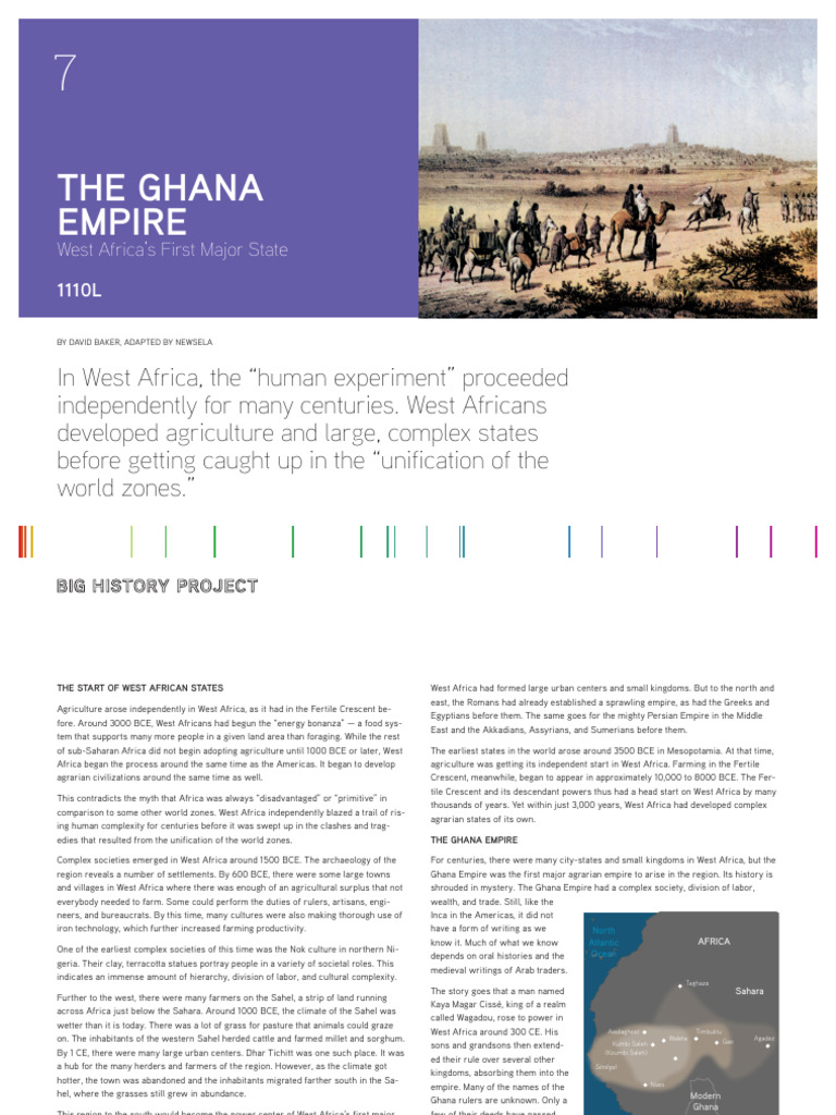 U71The Ghana Empire 2015 1110L | PDF | Africa | West Africa