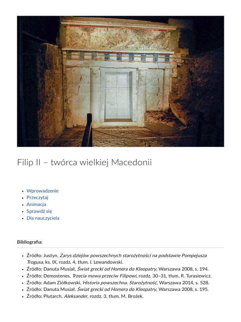 Filip II Tworca Wielkiej Macedonii | PDF