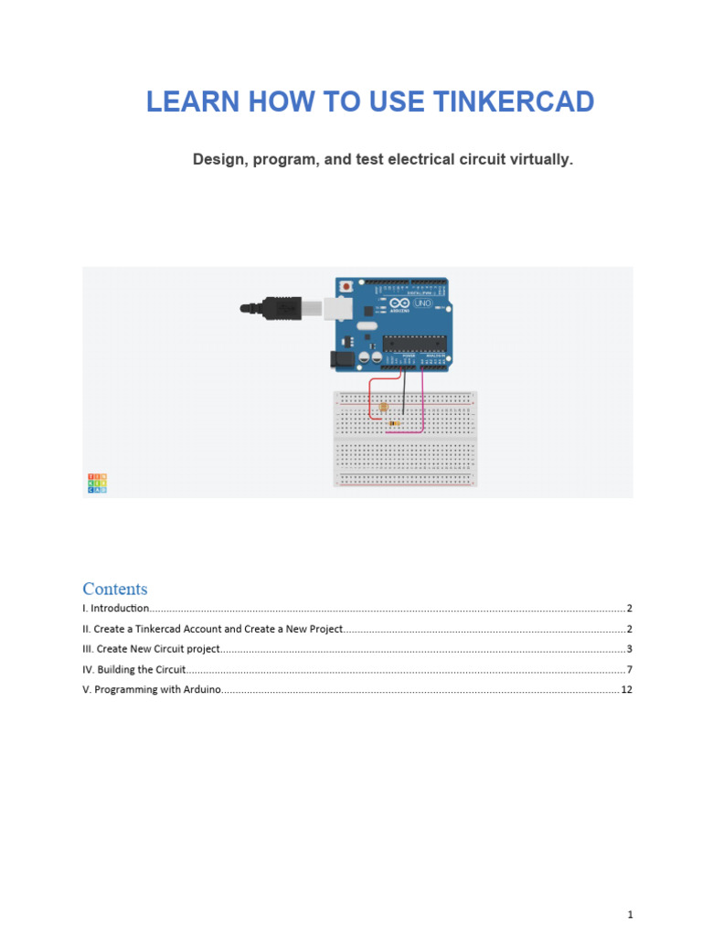 3c Tinkercad Arduino Simulator Tutorial Pdf 3 D Computer Graphics Software Engineering