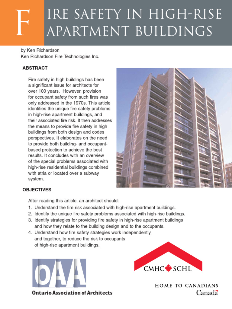 Fire Safety in High Rise Apartment Buildings | PDF | Stairs | Apartment