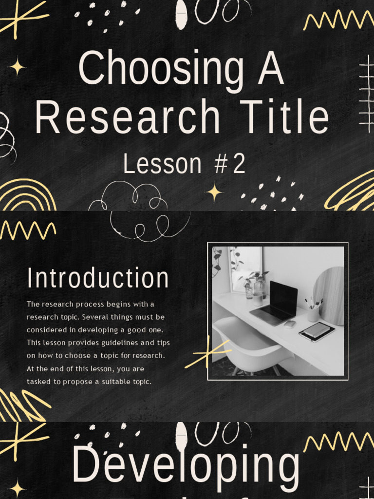Choosing A Research Title | PDF