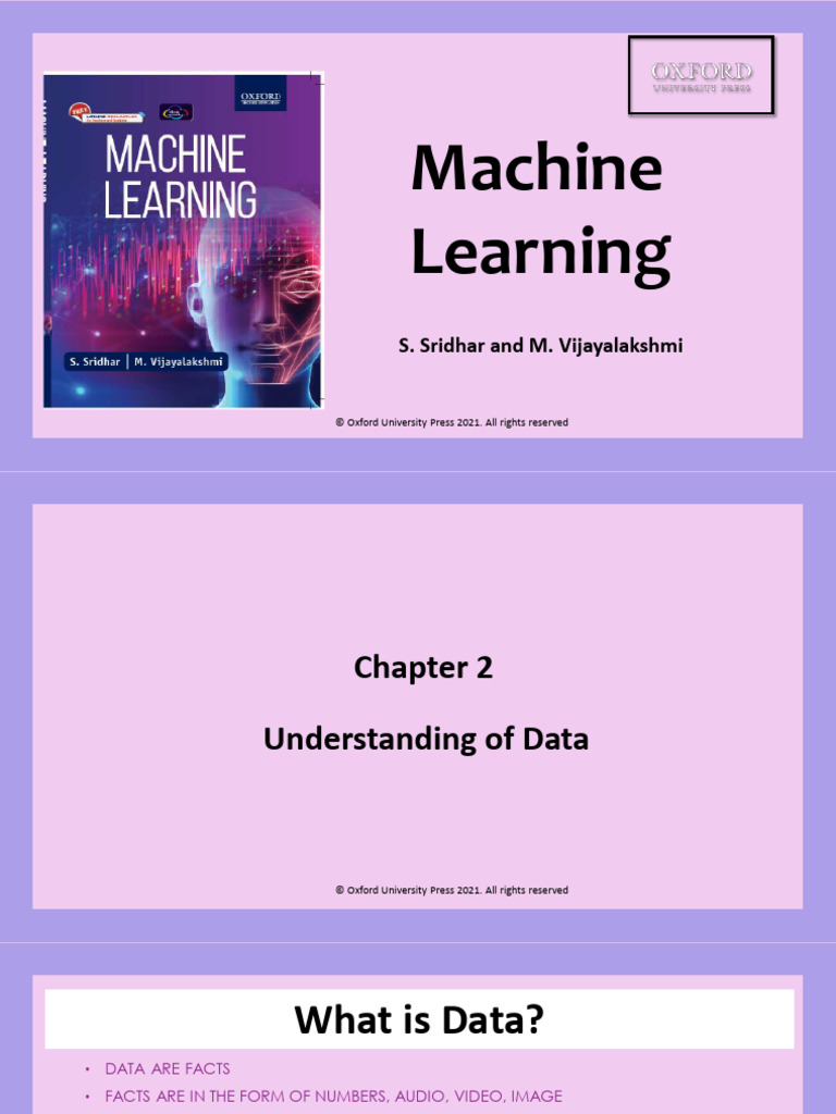 Chapter 02 Understanding of Data | PDF | Principal Component Analysis | Chi Squared Distribution