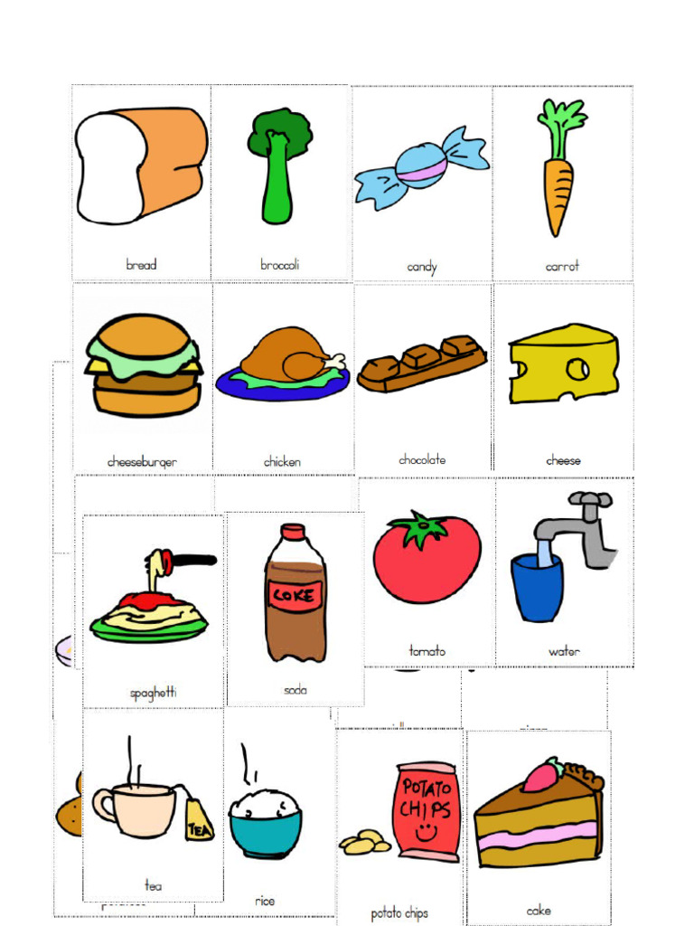Food Flashcards | PDF