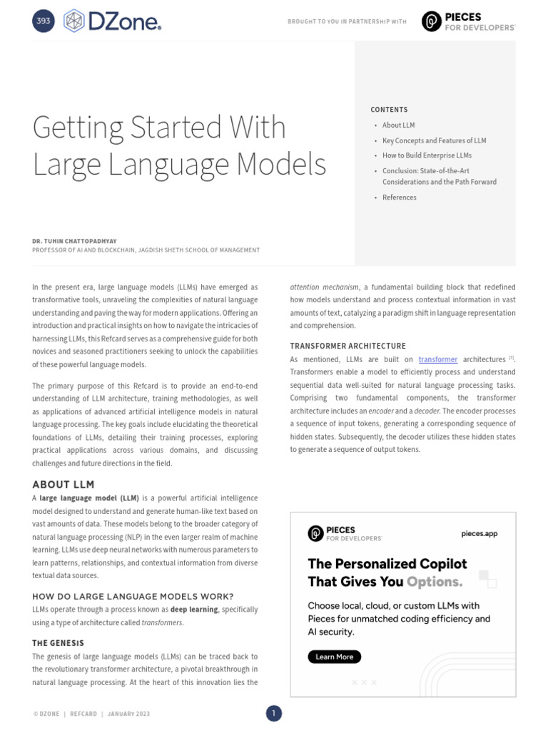 LLM Intro | Download Free PDF | Artificial Intelligence | Intelligence (AI) & Semantics