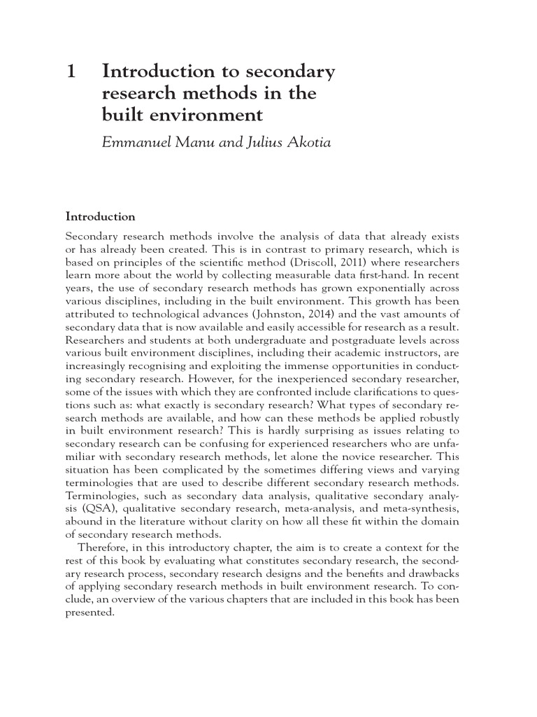 Secondary Research Methods | PDF | Qualitative Research | Quantitative ...