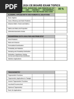 CE Board Exam Topic Checklist | PDF | Technology & Engineering