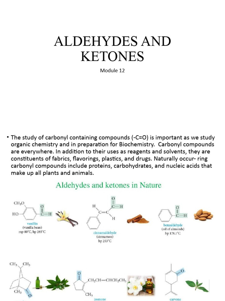 Aldehydes and Ketones | PDF | Ketone | Aldehyde