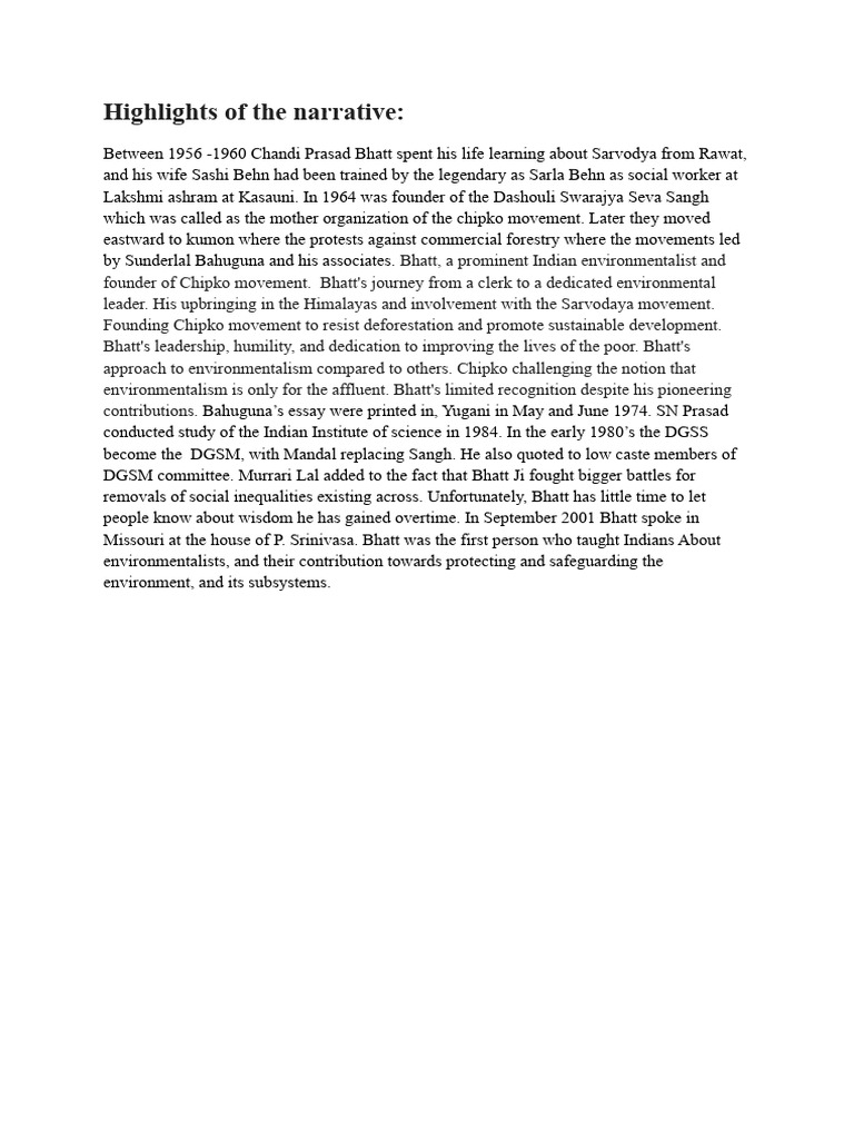 Highlights And Critical Analysis Of The Chapter PDF