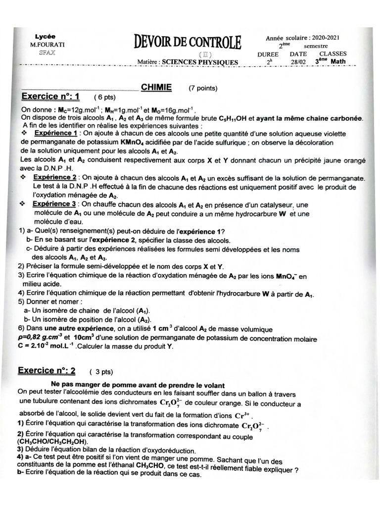 3eme dc2 | PDF