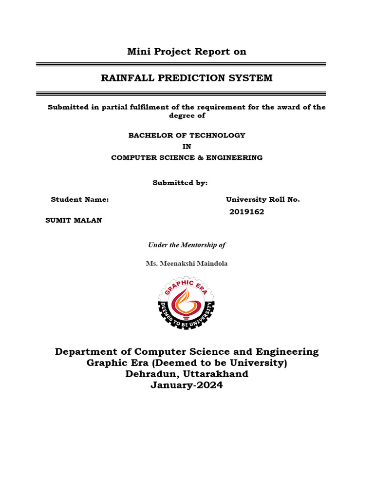 Mini Project Report Download Free Pdf Statistical Classification Categorical Variable 