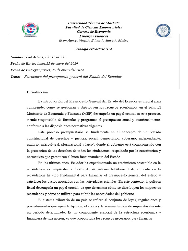 Extraclase 4 - FP2 | PDF