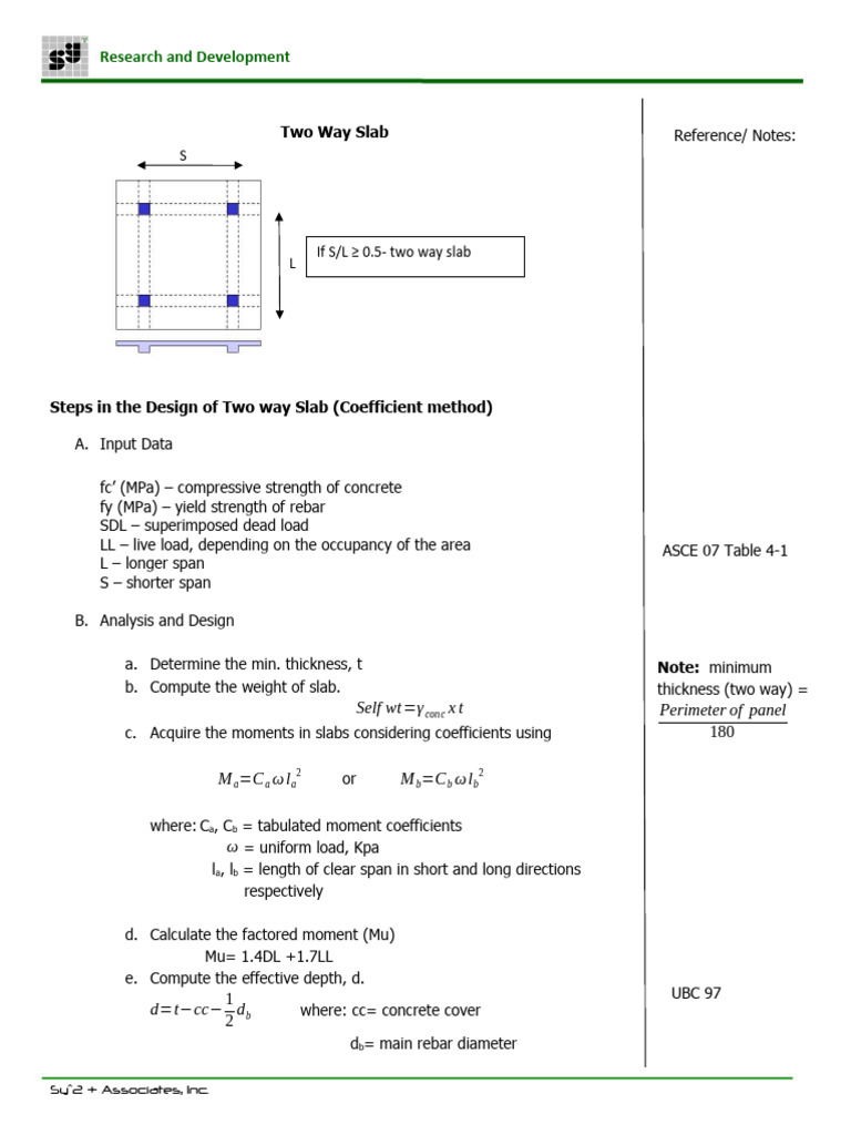 Two-Way Slab Design | PDF | Applied And Interdisciplinary Physics | Physical Sciences