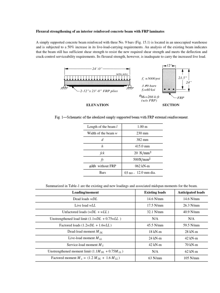 FRP Laminates | PDF | Beam (Structure) | Reinforced Concrete