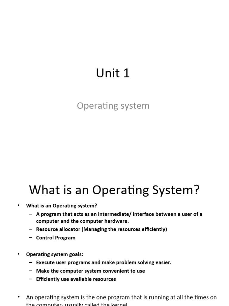 Unit 1 Pdf Operating System Process Computing 2577