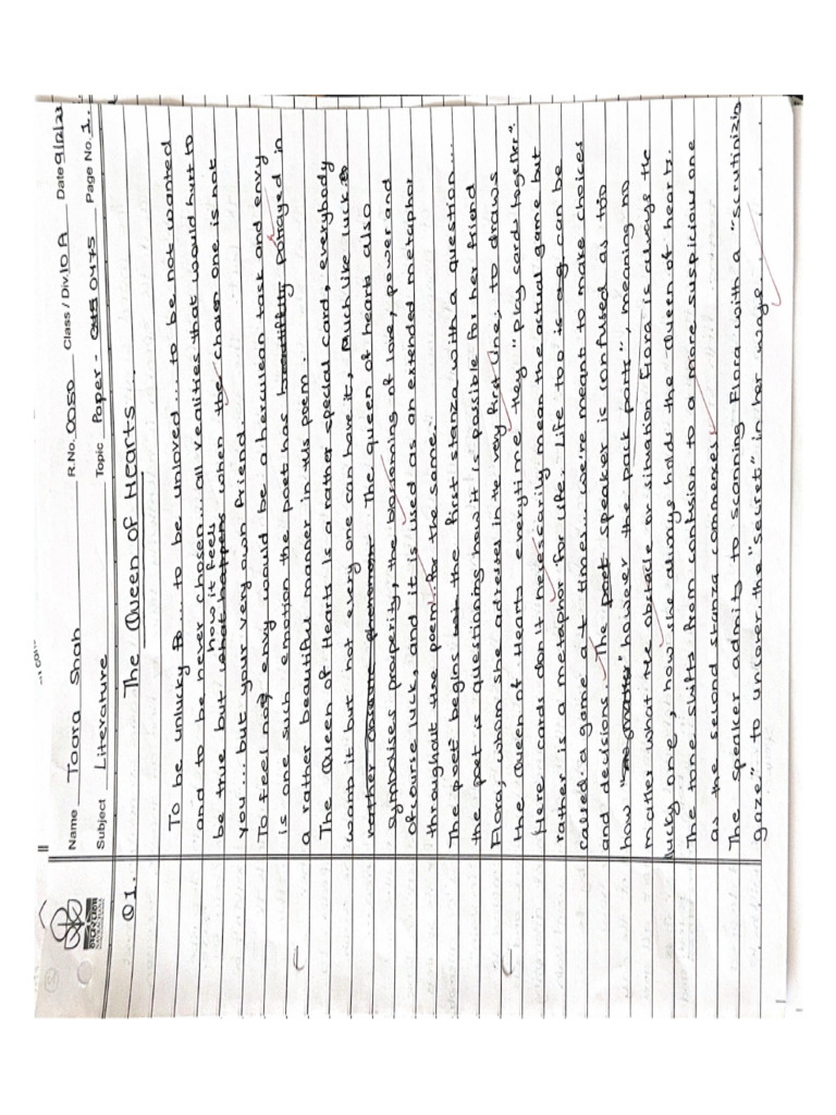 Unseen Poem Exemplar | PDF