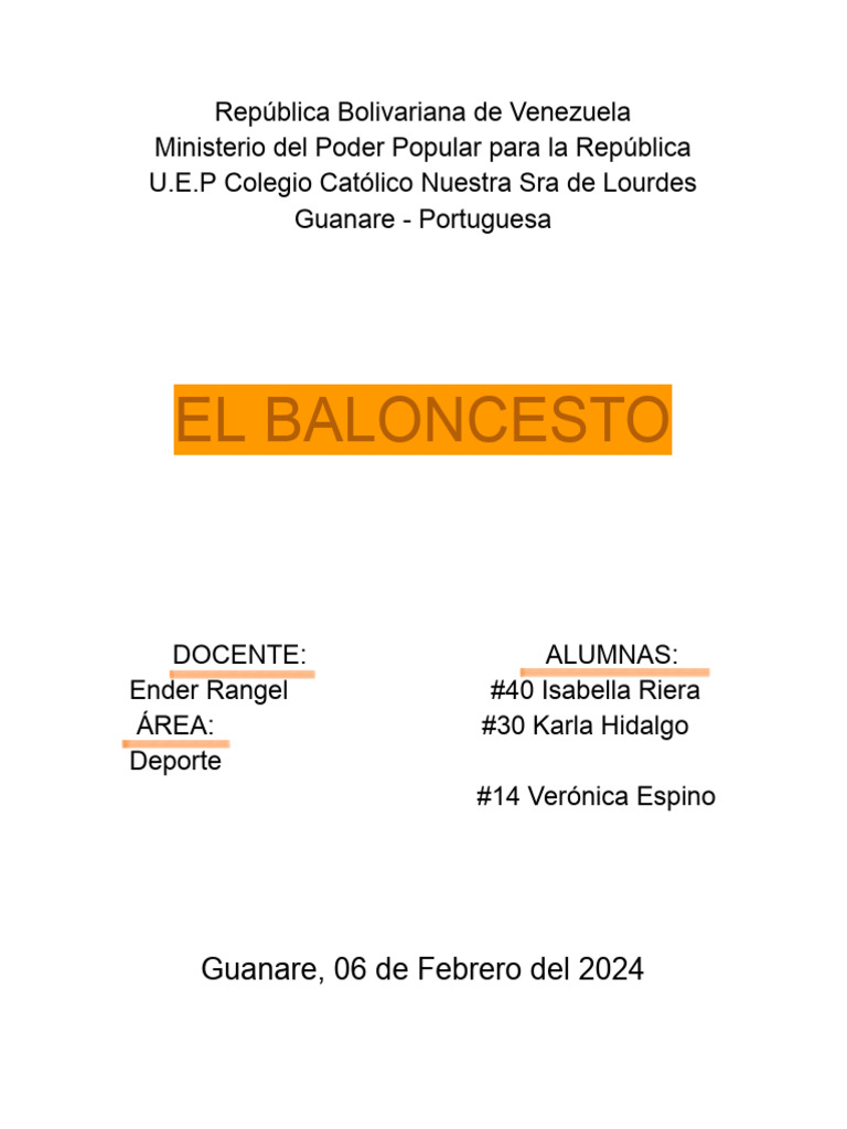 Isabella Riera Arias - Primer Tema | PDF | Deportes | Asociacion ...