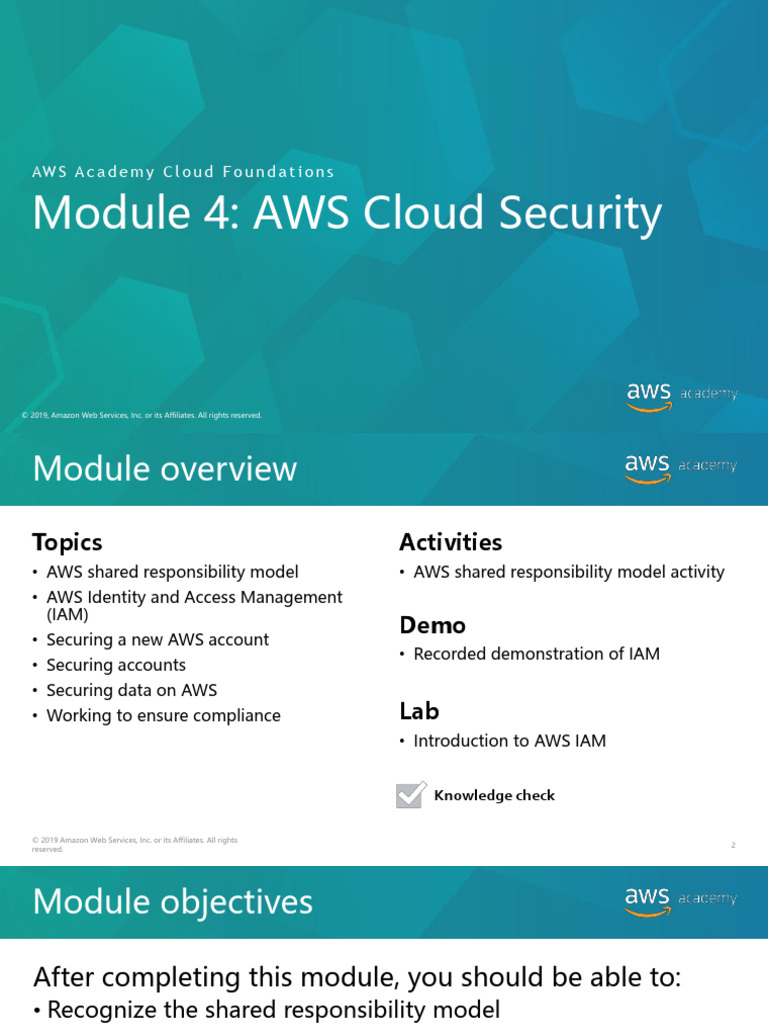 AcademyCloudFoundations Module 04 | PDF | Amazon Web Services | Cloud Computing
