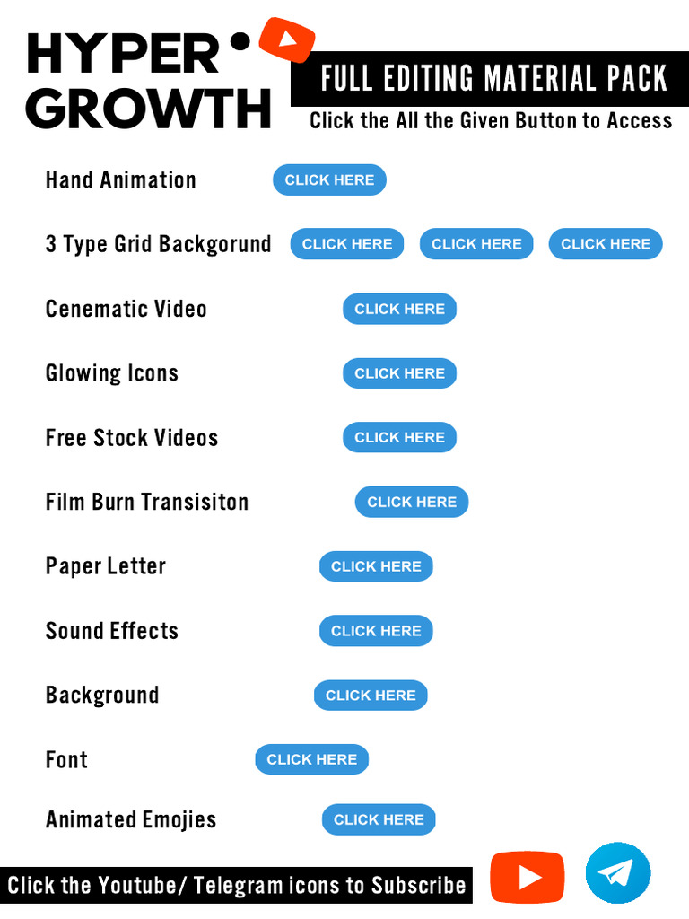 Hyper Growth Editing Material Pack | PDF