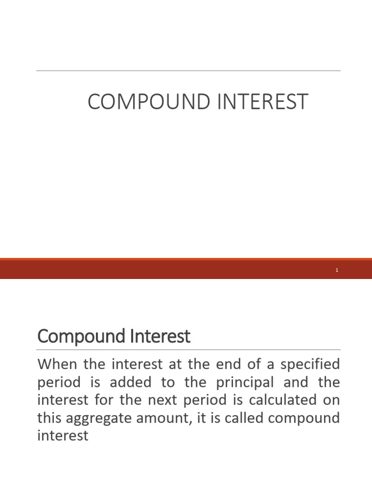 Compound Interest | PDF | Interest | Compound Interest