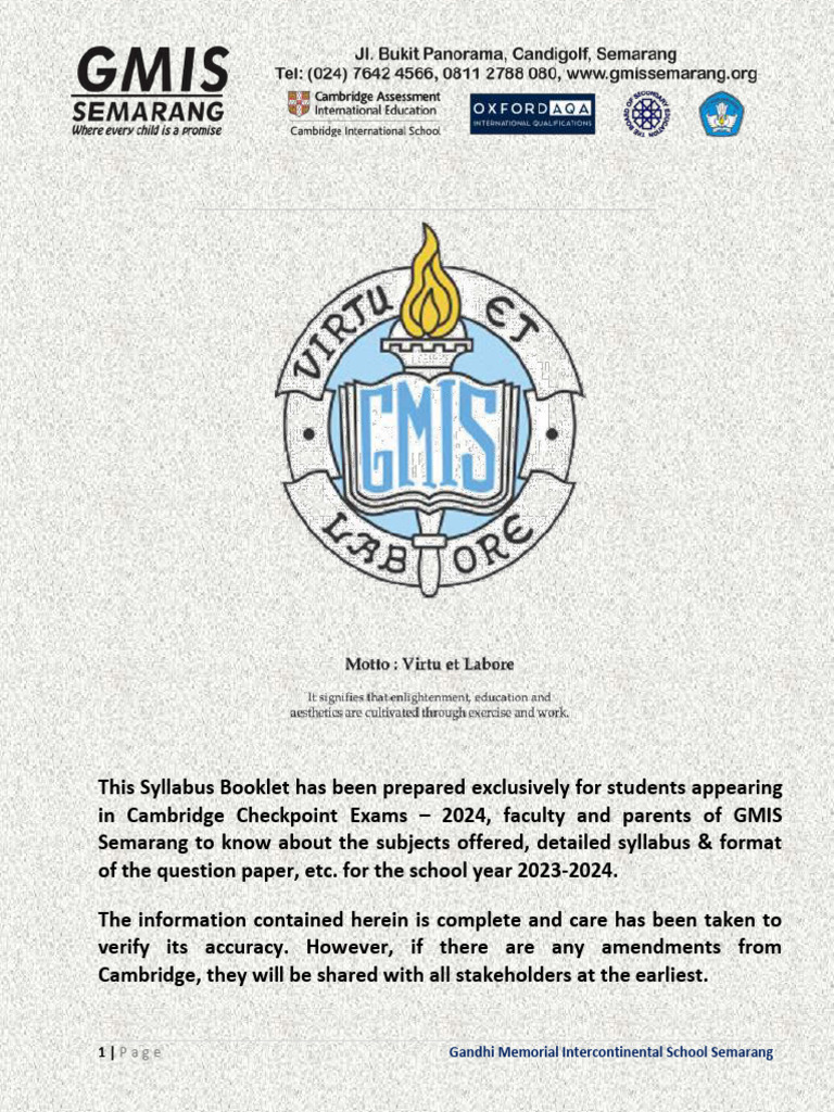 Lower Secondary Checkpoint 2024 | PDF | Shape | Chemical Bond