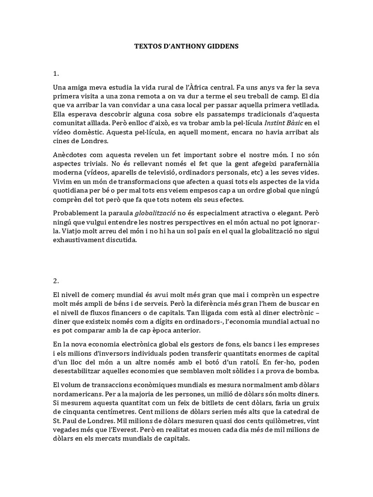 Textos Giddens | PDF