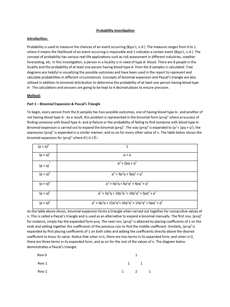 Probability Investigation | PDF | Teaching Methods & Materials