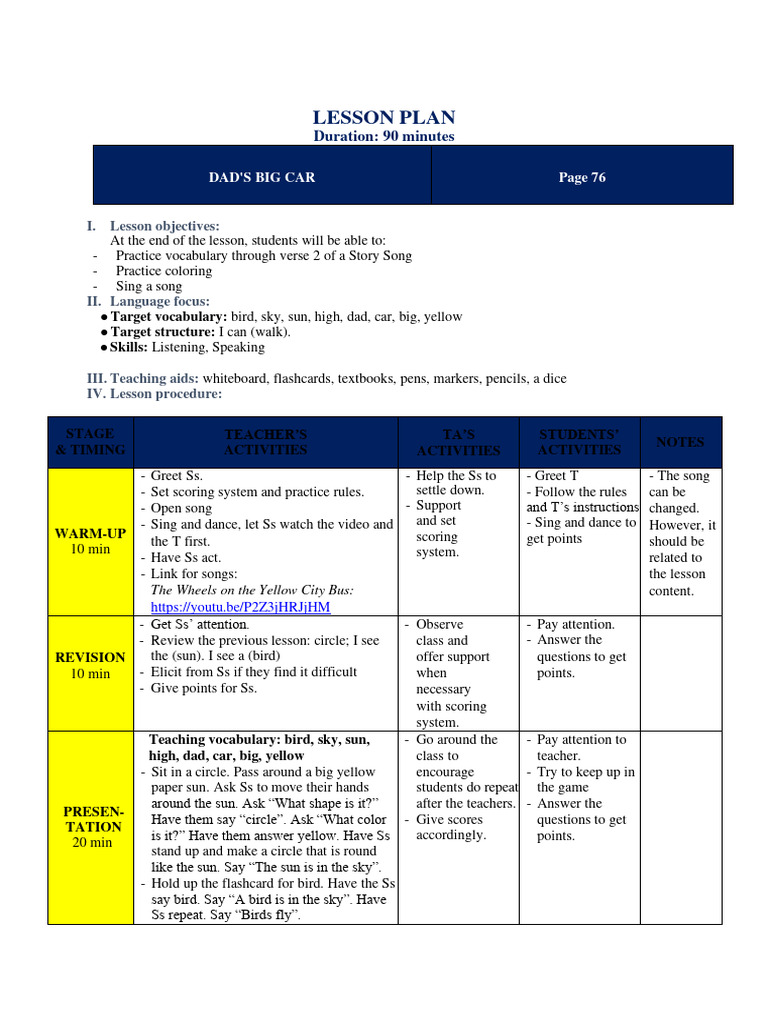 Lesson Plan - DDTN - Unit 10 - Lesson 2 | PDF | Cognitive Science ...