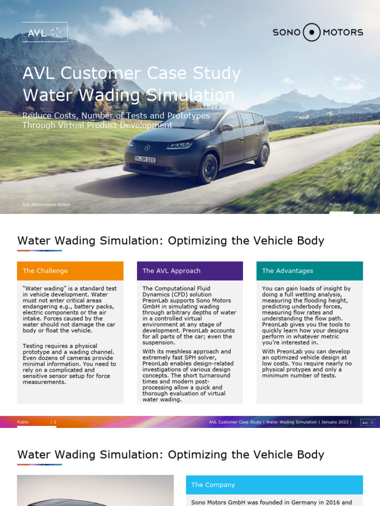 Virtual Water Wading for OEMs | PDF | Simulation | Electric Vehicle