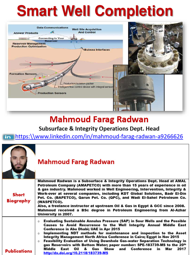 Introduction To Smart Well Completion 1680670230 | PDF | Petroleum ...