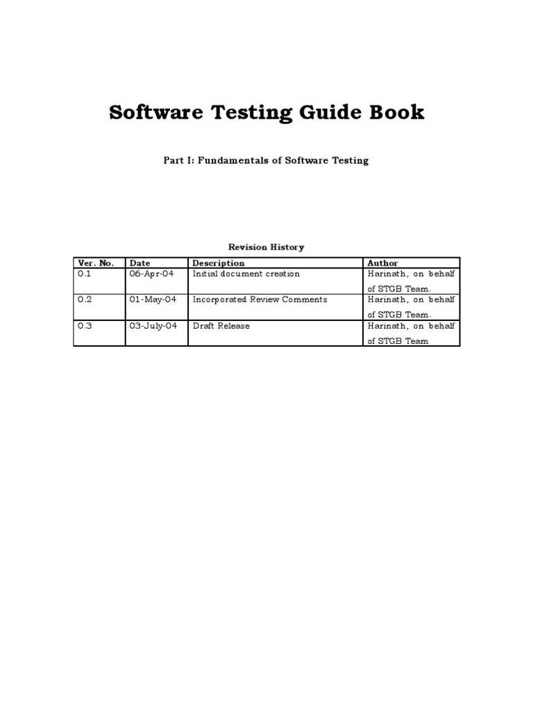 Software Testing Guide Book | PDF | Simulation | Software Testing
