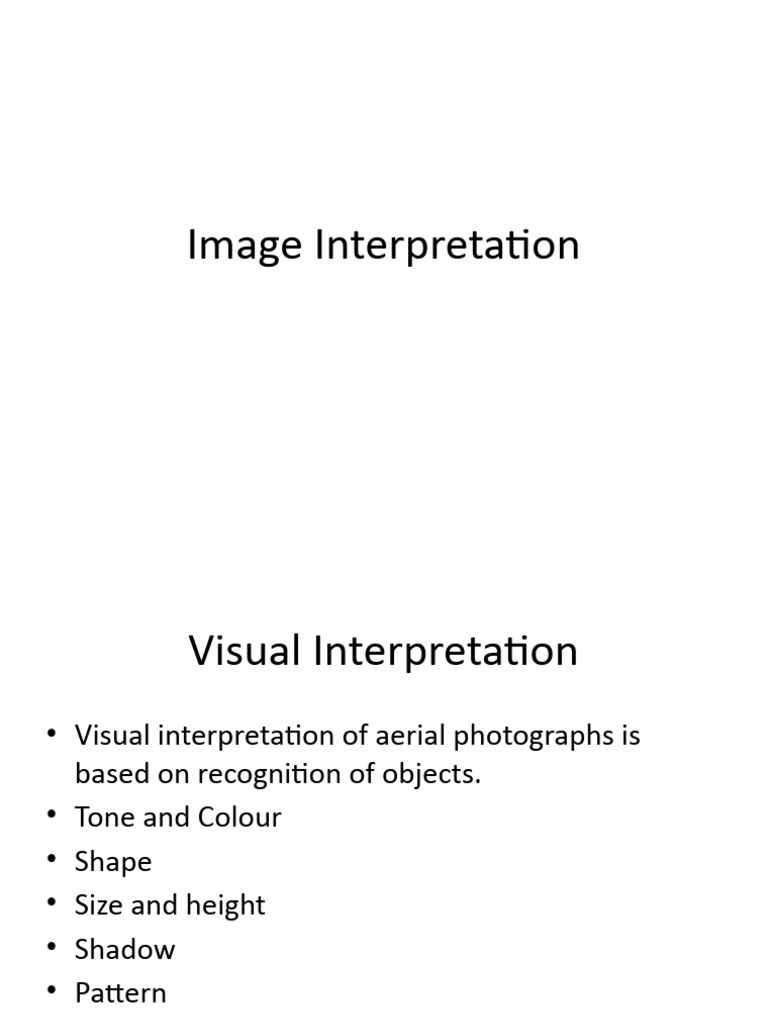 Image Interpretation | PDF