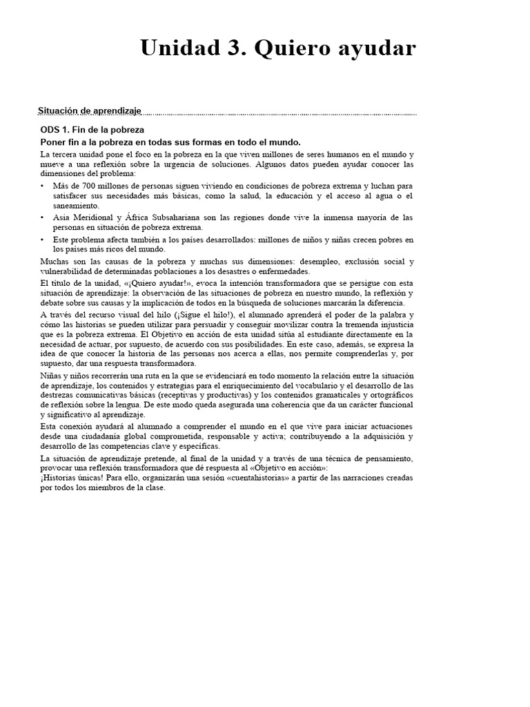 Lengua5p_u03 | PDF | Pobreza | Pobreza e indigencia