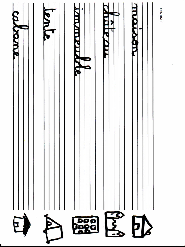 Ecriture Cursive Habitat | PDF