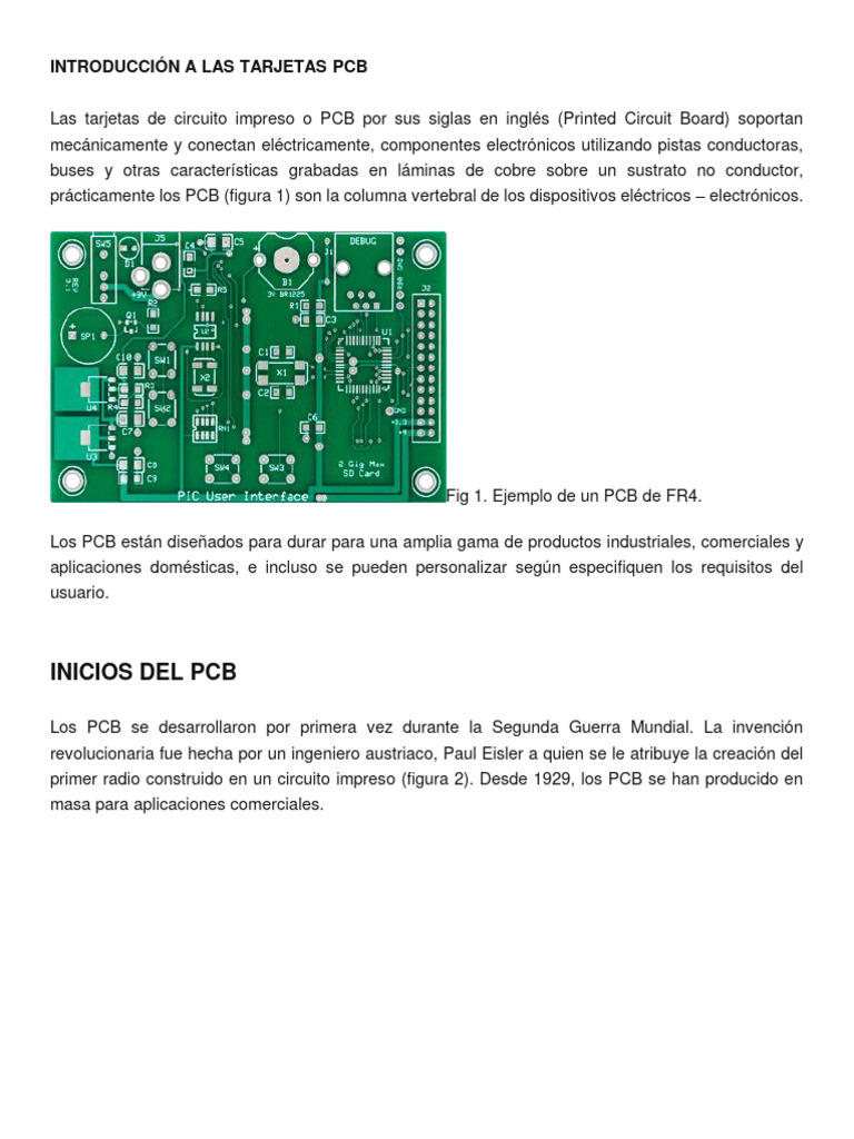 Introducción A Las Tarjetas PCB | PDF | Placa de circuito impreso ...