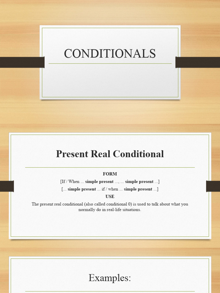 Conditionals | PDF | Linguistics | Grammar