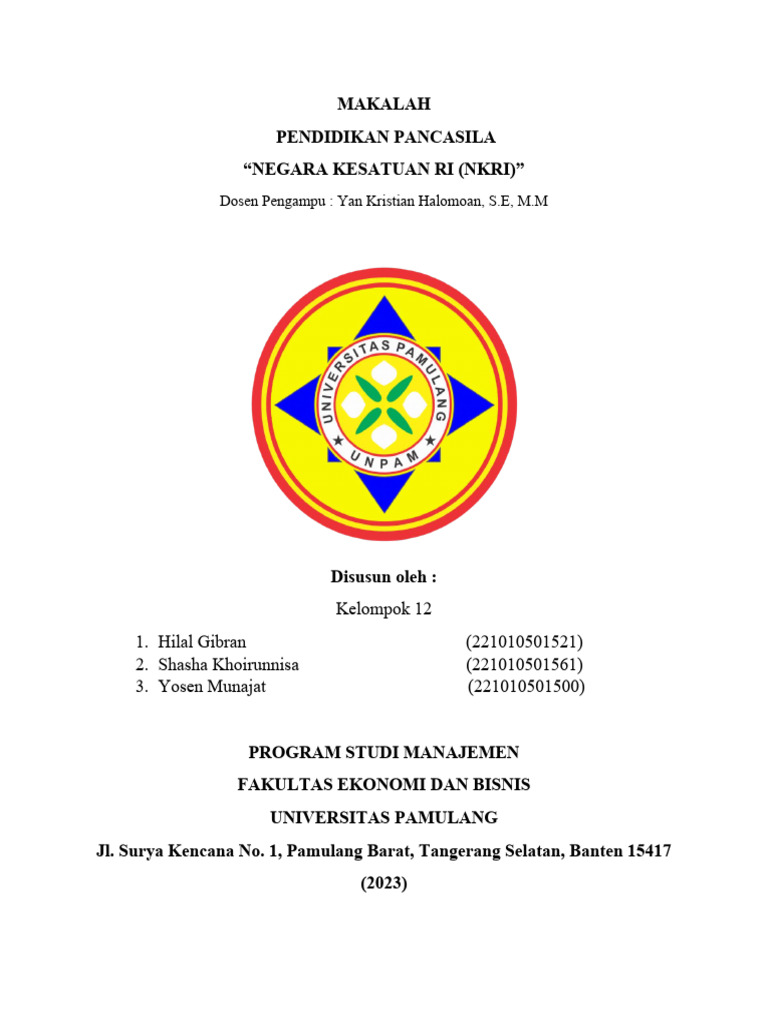 Makalah PKN 12 | PDF