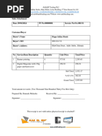 Commercial Bank of Ethiopia Customer Receipt: Payment Information | PDF