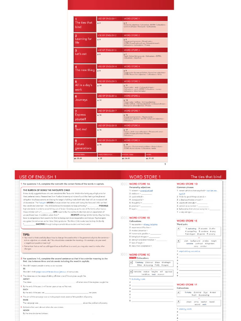 Focus 5 Word Store | PDF